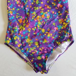 Speedo | Swim | Speedo Girls Paint Splatter Dot Swimsuit 4 | Poshmark